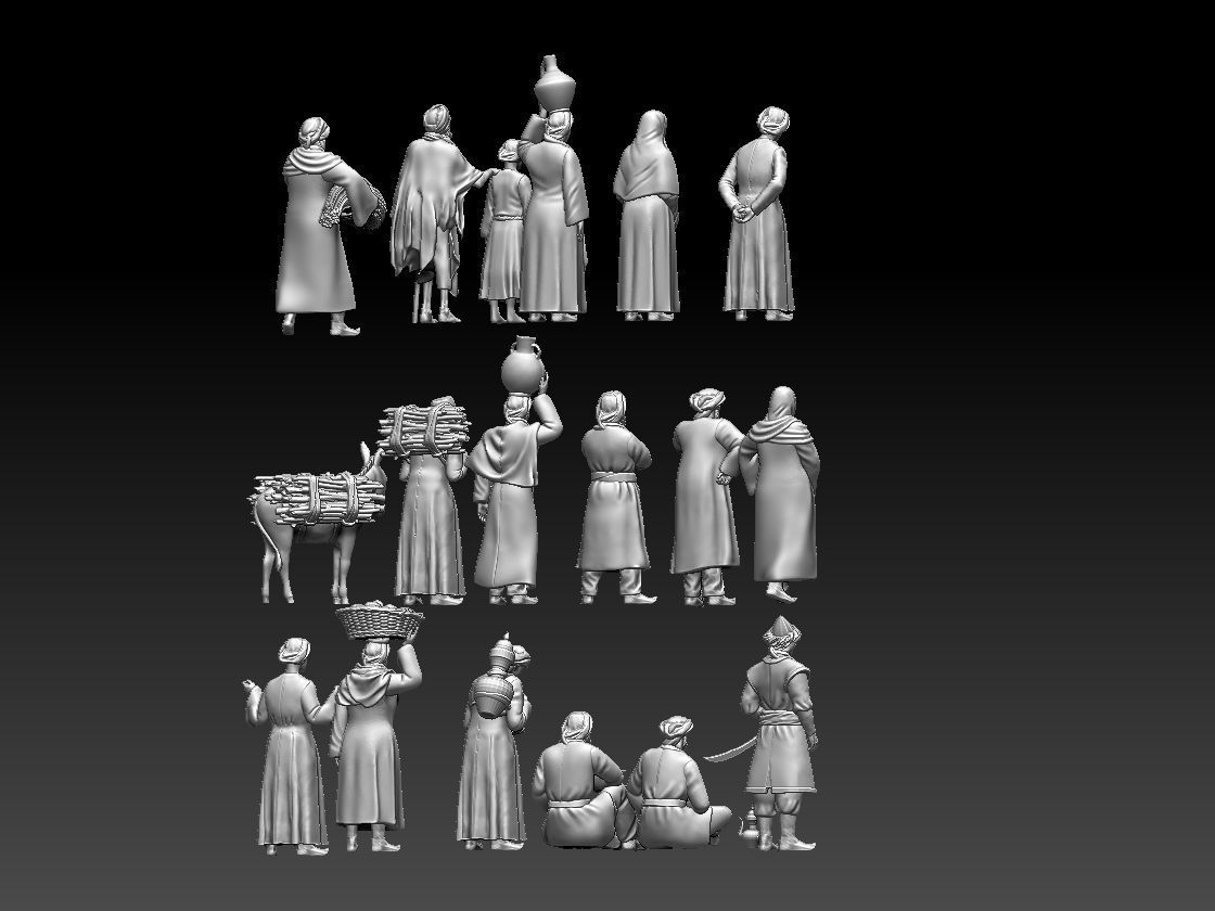 arab people 3D model 3D printable | CGTrader