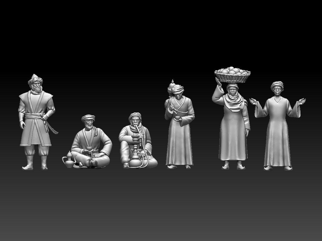 arab people 3D model 3D printable | CGTrader