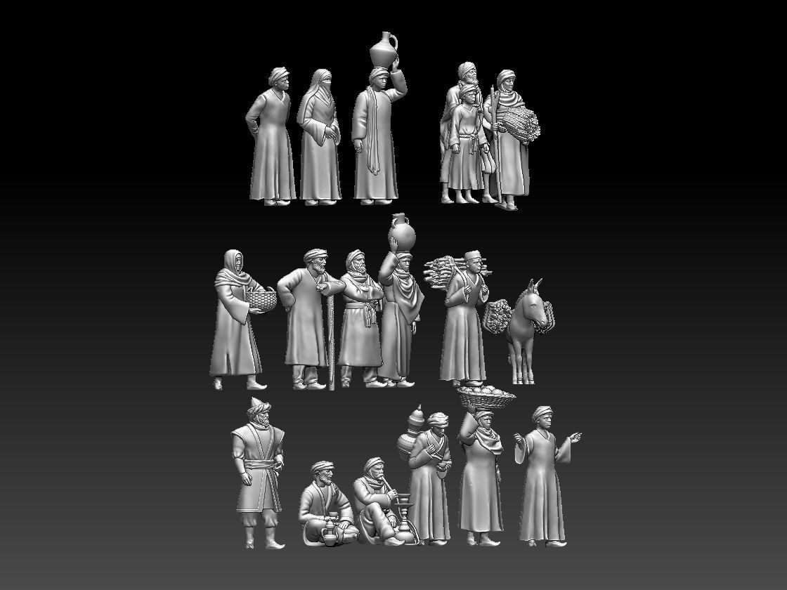 arab people 3D model 3D printable | CGTrader