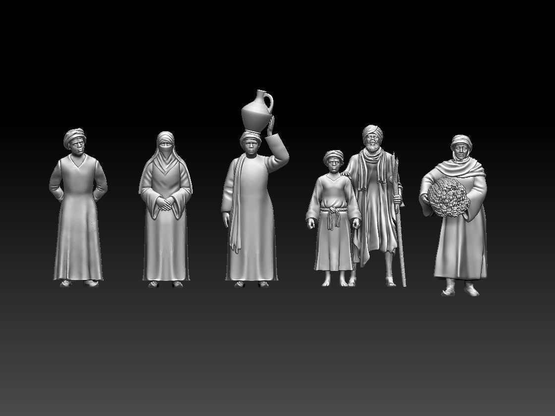 arab people 3D model 3D printable | CGTrader