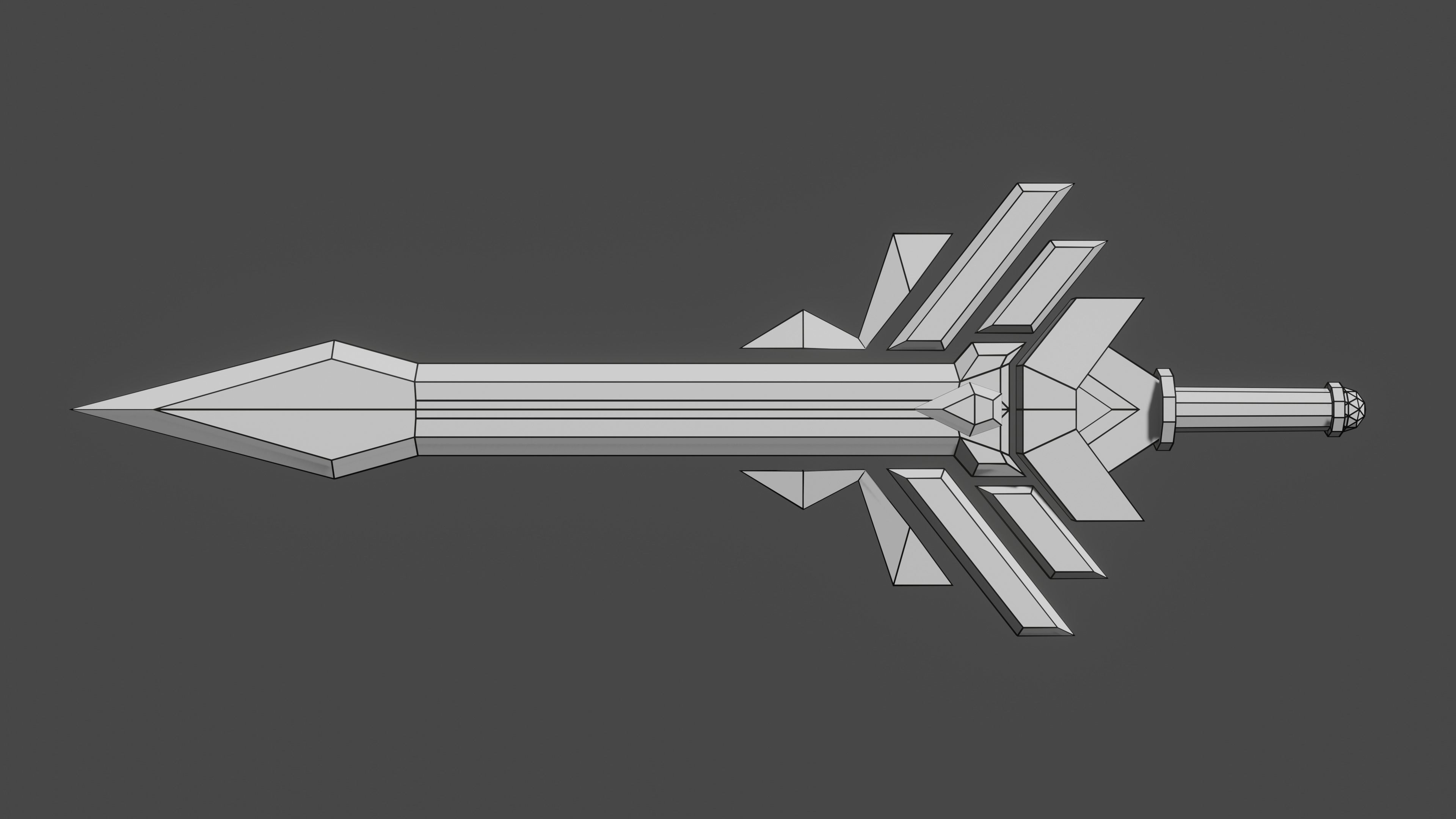 3D model Game prop sword VR / AR / low-poly | CGTrader