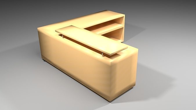 Counter Desk 7 3D model | CGTrader