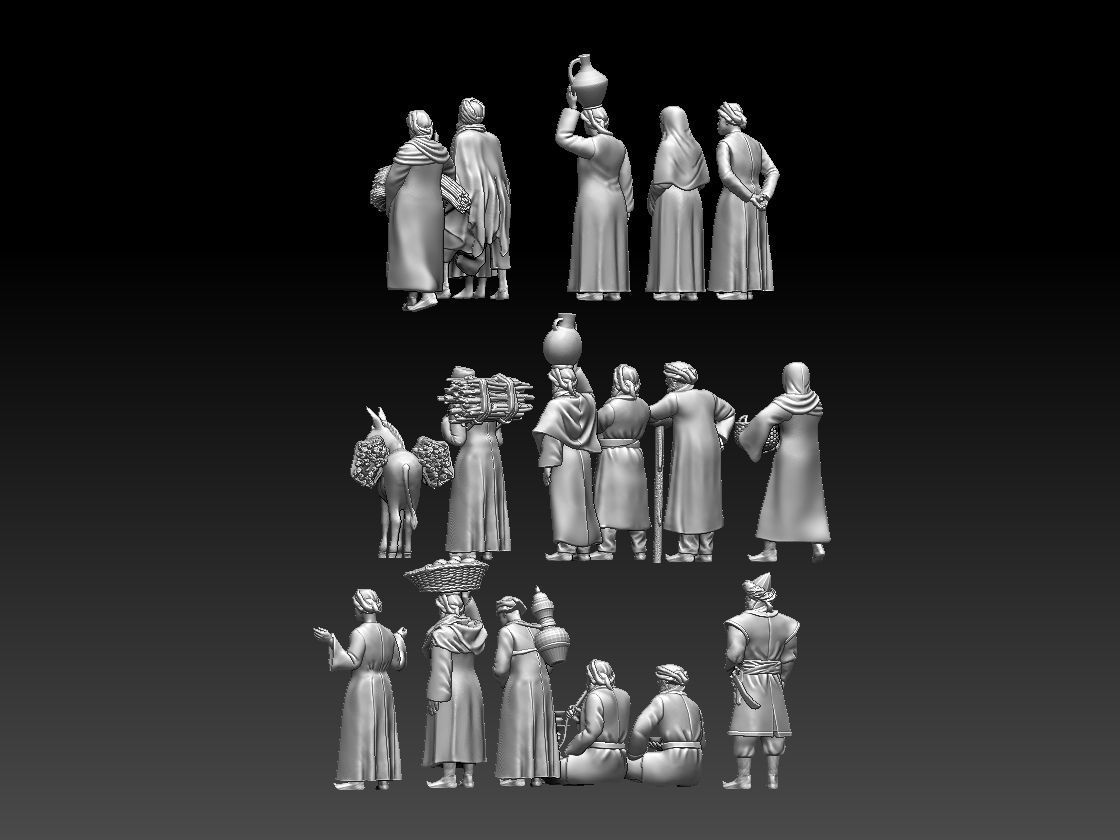 arab people 3D model 3D printable | CGTrader