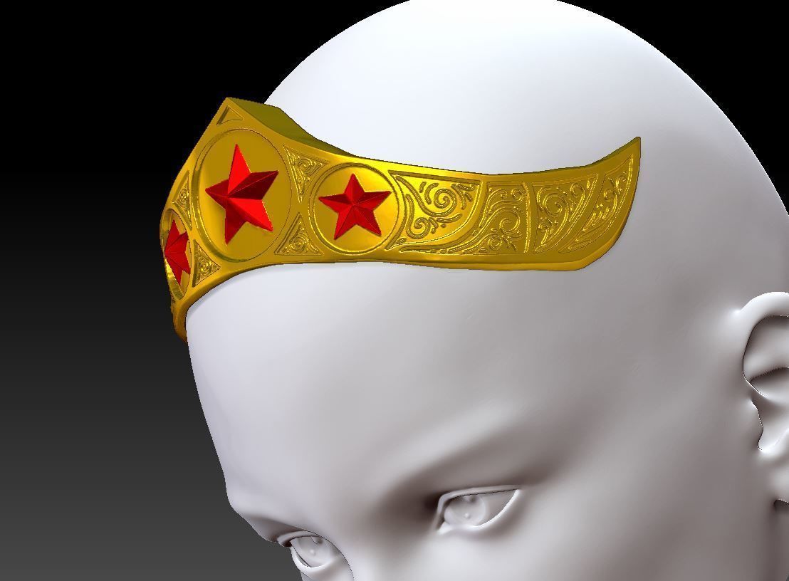 WONDER WOMAN YARA FLOR TIARA CROWN INSPIRED 3D model 3D printable ...