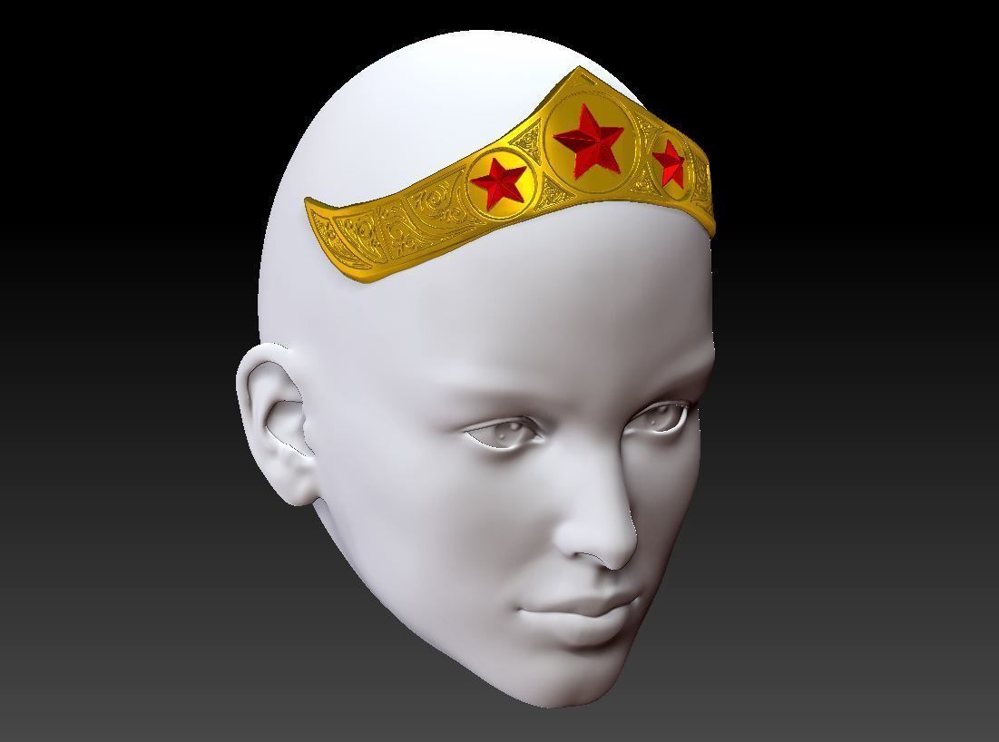 WONDER WOMAN YARA FLOR TIARA CROWN INSPIRED 3D model 3D printable ...