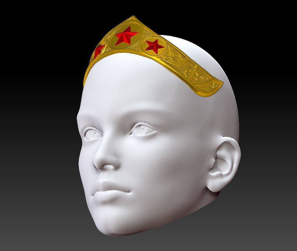 WONDER WOMAN YARA FLOR TIARA CROWN INSPIRED 3D model 3D printable ...