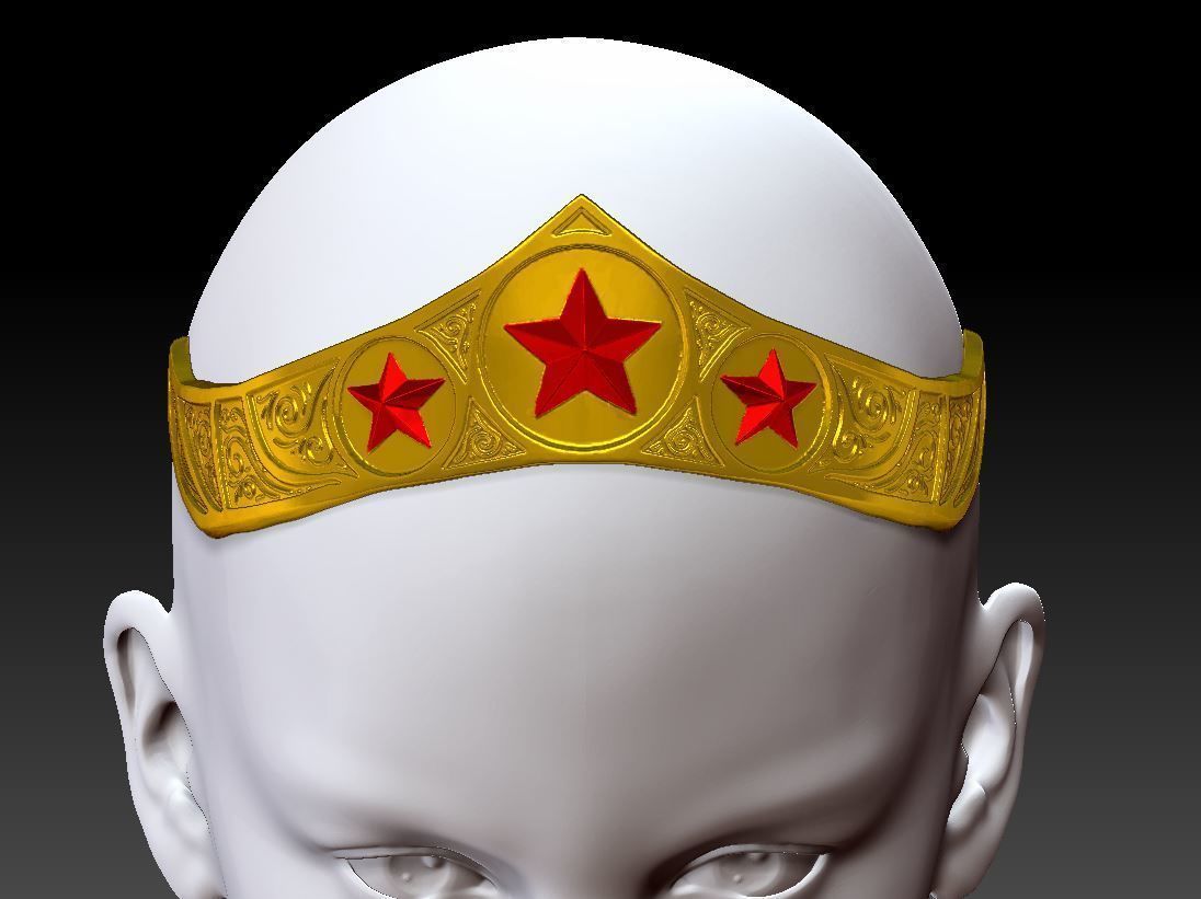 WONDER WOMAN YARA FLOR TIARA CROWN INSPIRED 3D model 3D printable ...