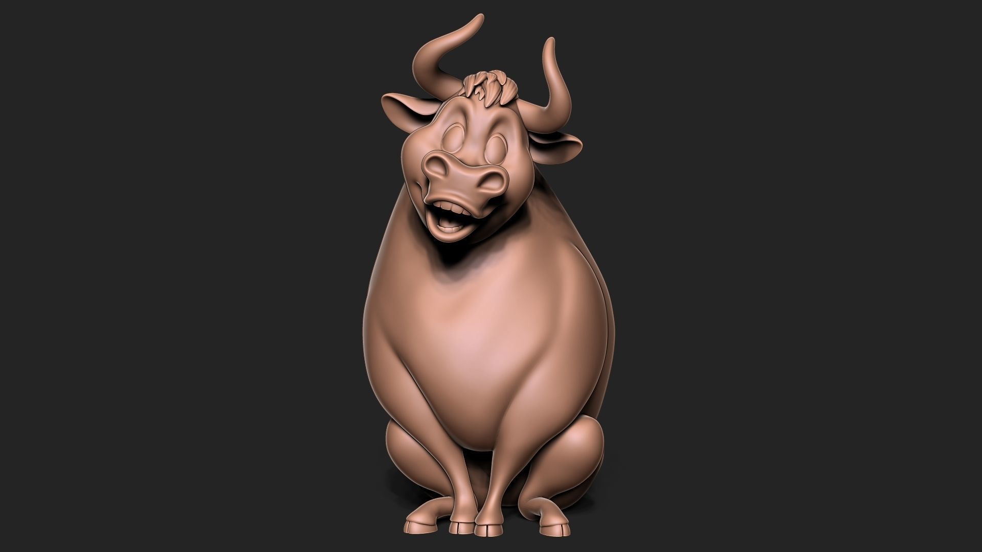 Ferdinand bull statue 3D model 3D printable | CGTrader