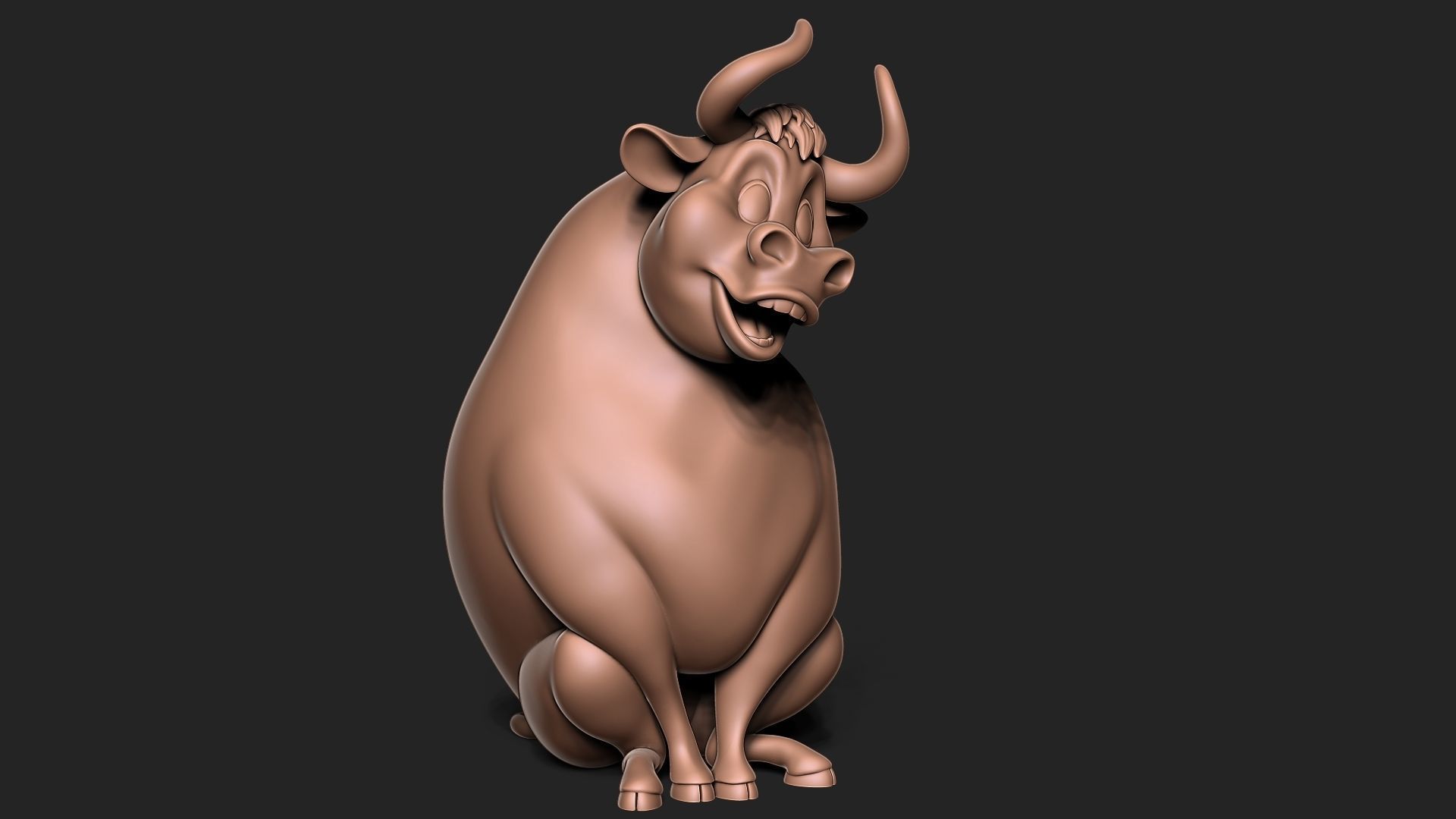 Ferdinand bull statue 3D model 3D printable | CGTrader
