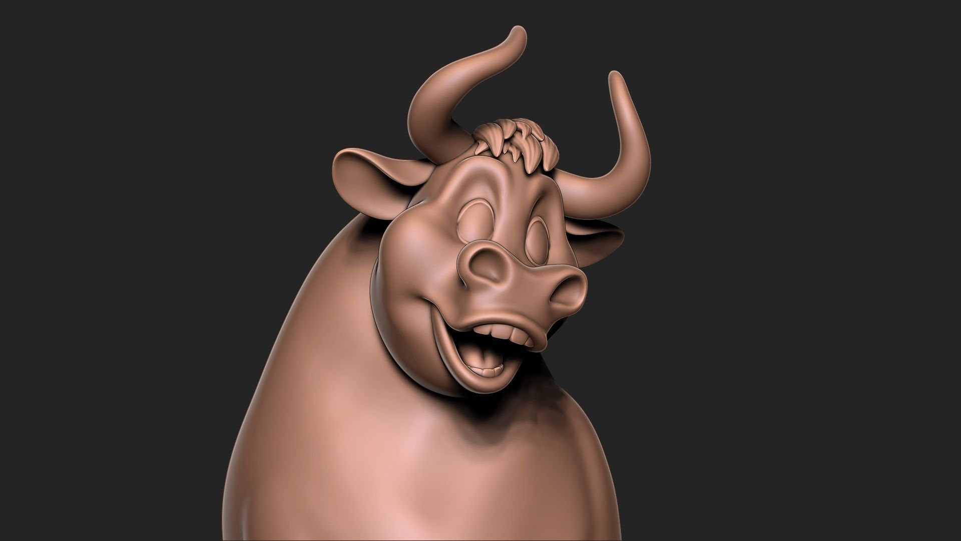 Ferdinand bull statue 3D model 3D printable | CGTrader