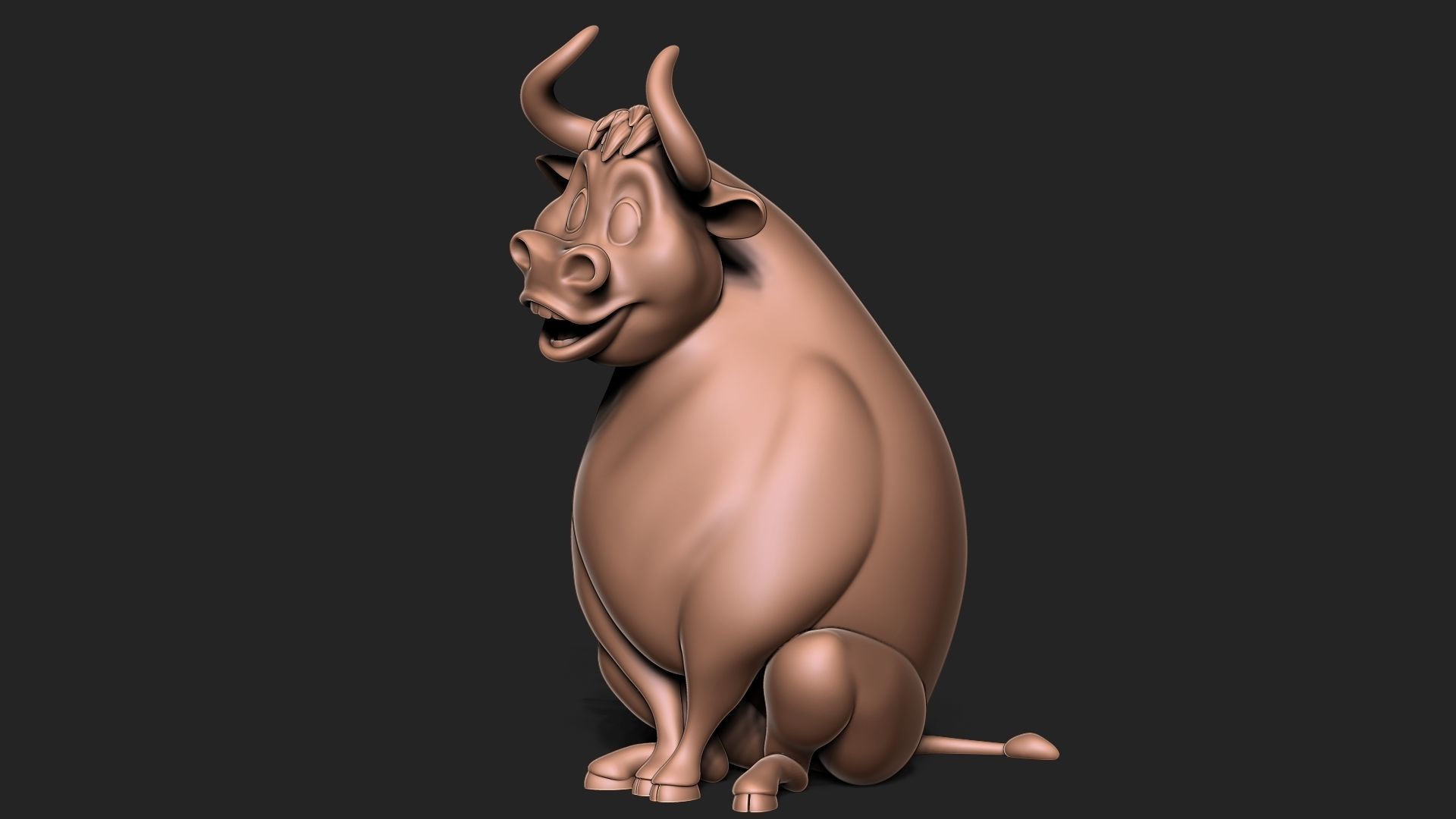 Ferdinand bull statue 3D model 3D printable | CGTrader