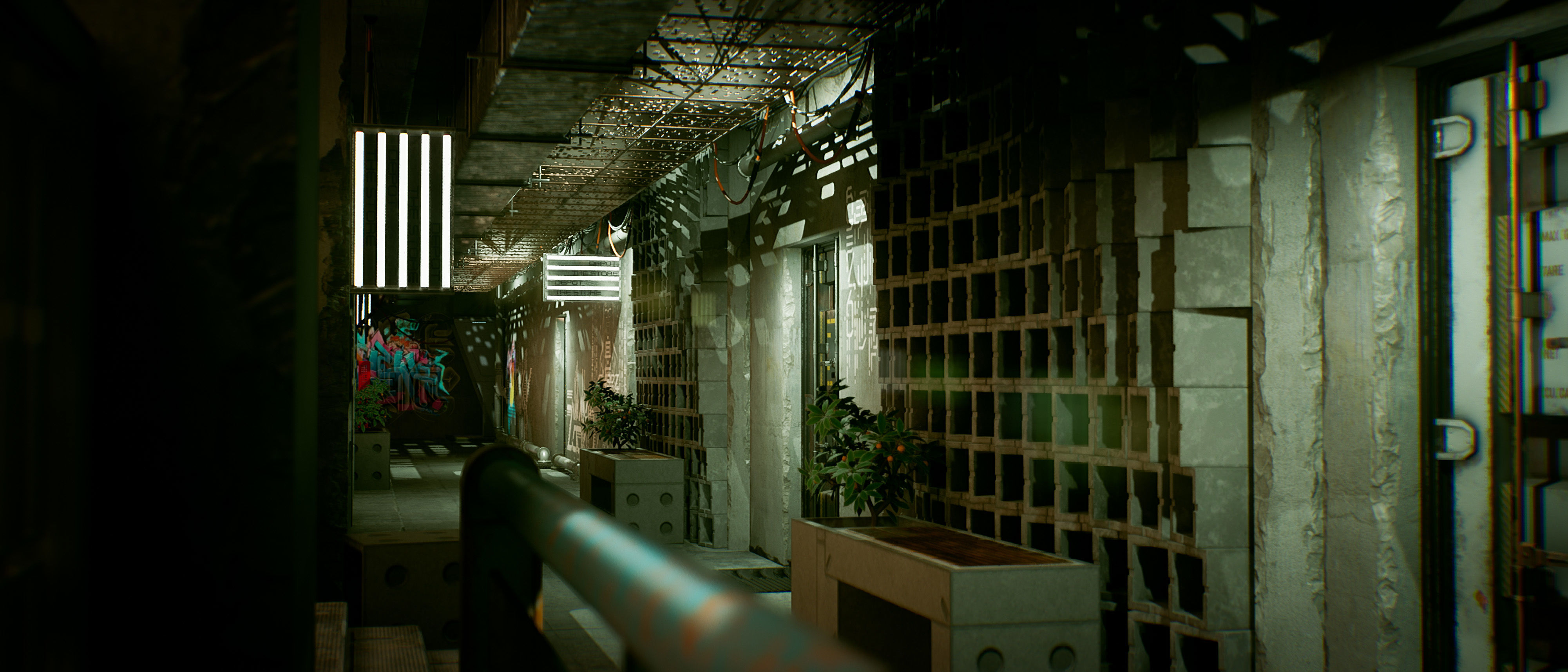 3D model Cyberpunk Apartment Block Environment Kit - UE5 VR / AR / low ...