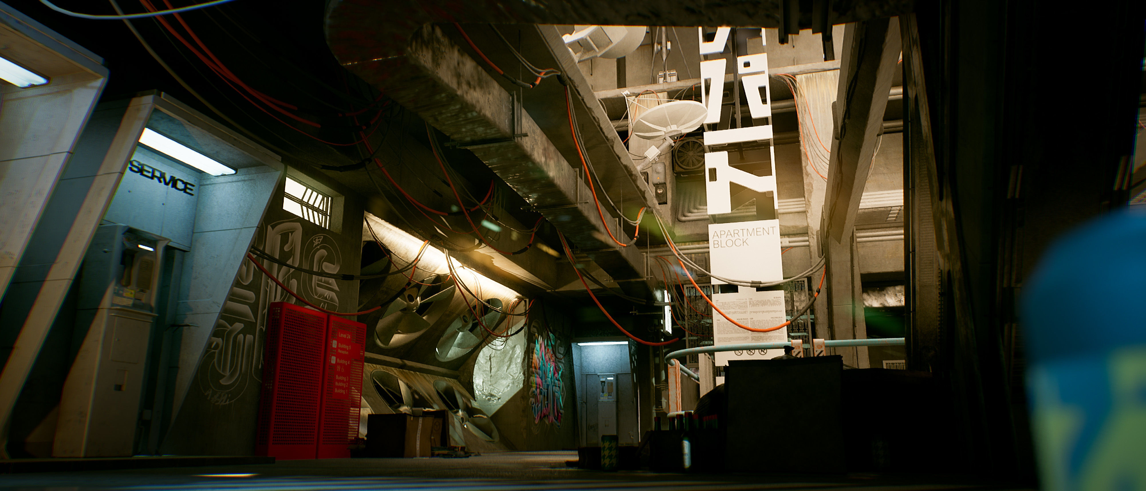 3D model Cyberpunk Apartment Block Environment Kit - UE5 VR / AR / low ...