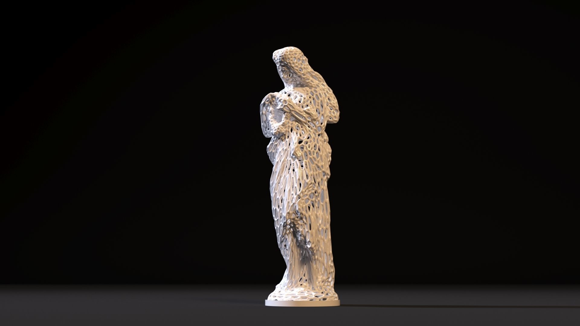 Figurine woman 3D model 3D printable | CGTrader