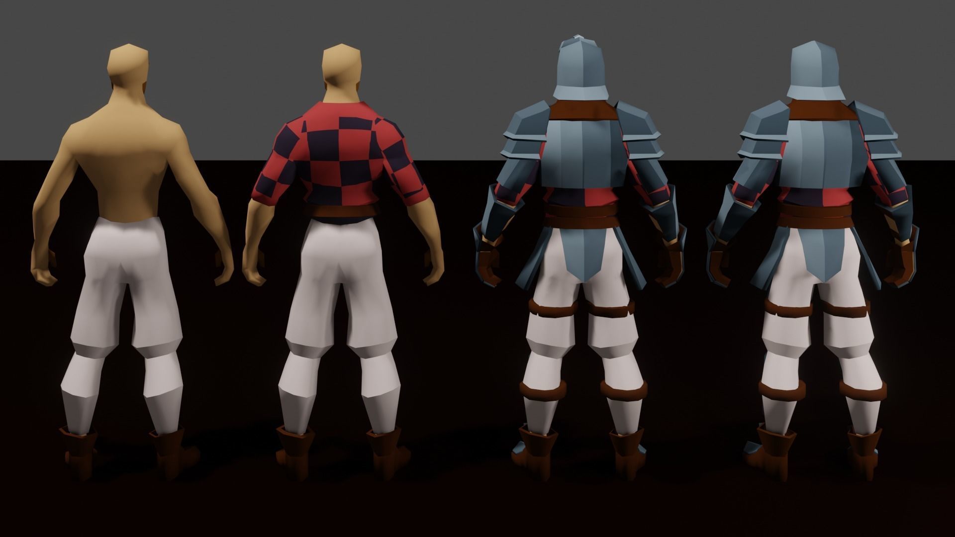 3D model Low Poly Knight Characters VR / AR / low-poly | CGTrader