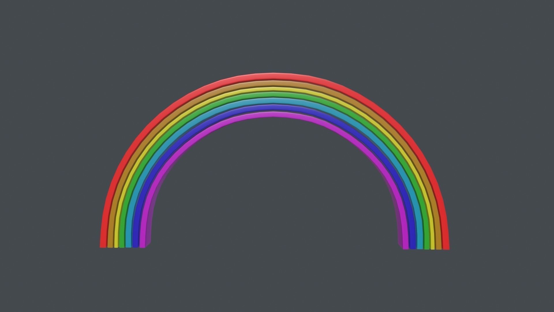 3D model Rainbow 3D Model VR / AR / low-poly | CGTrader