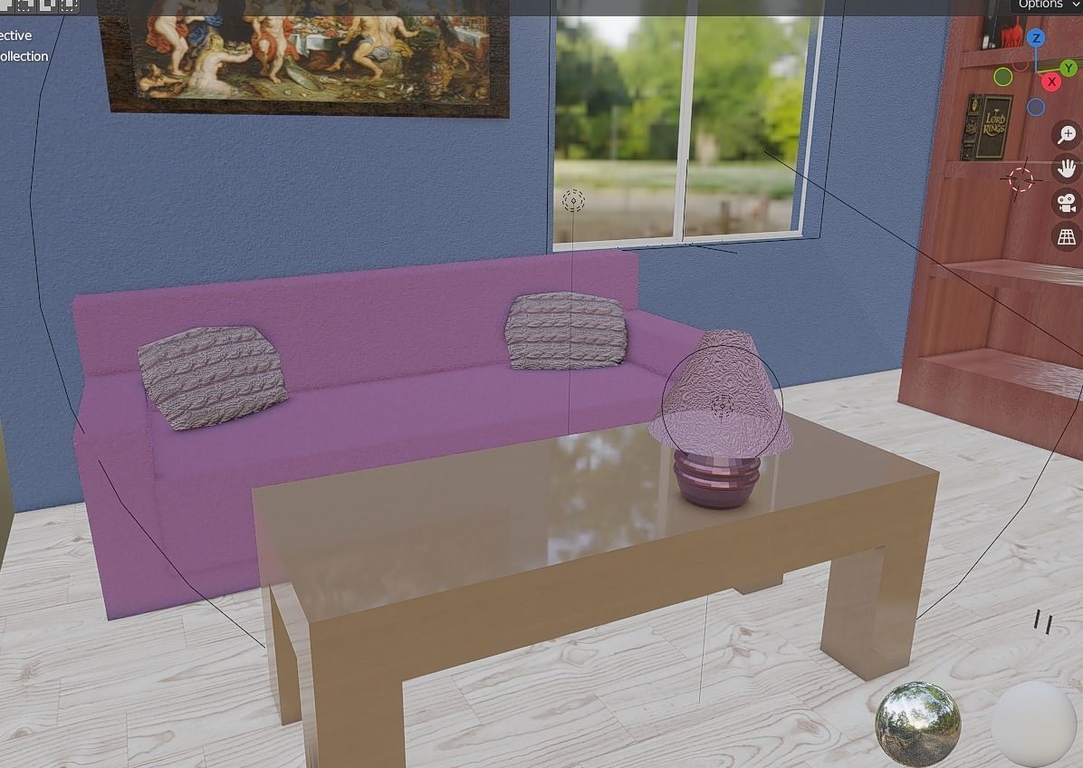 soft room mini asset free 3D model | CGTrader