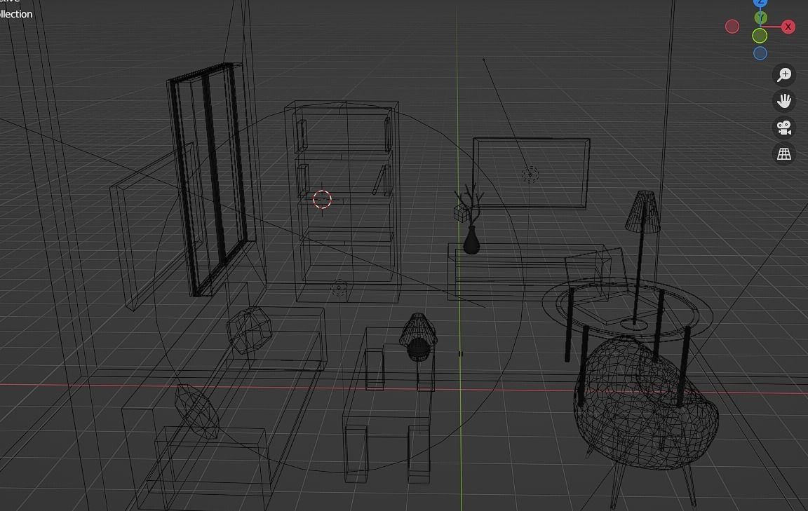soft room mini asset free 3D model | CGTrader