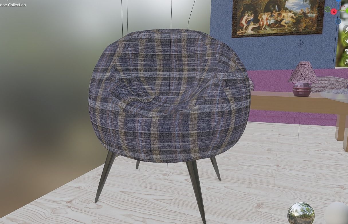 soft room mini asset free 3D model | CGTrader