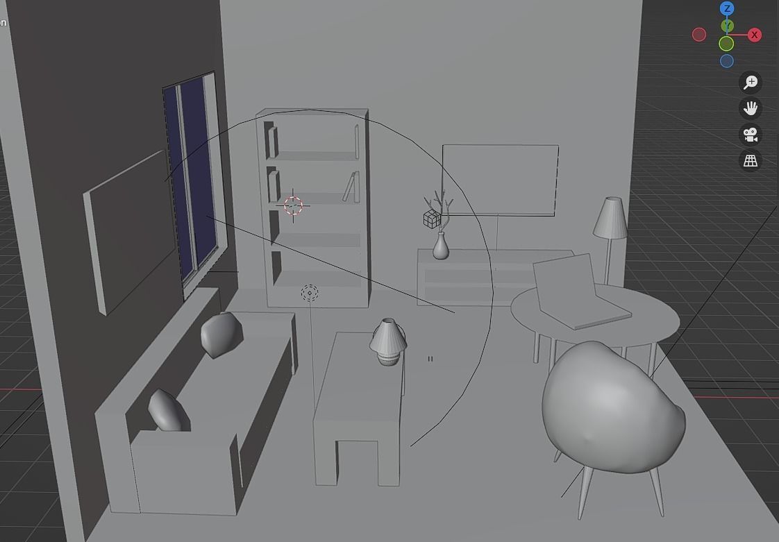 soft room mini asset free 3D model | CGTrader