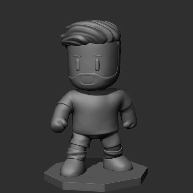 STUMBLE GUYS MESSI 3D model 3D printable | CGTrader