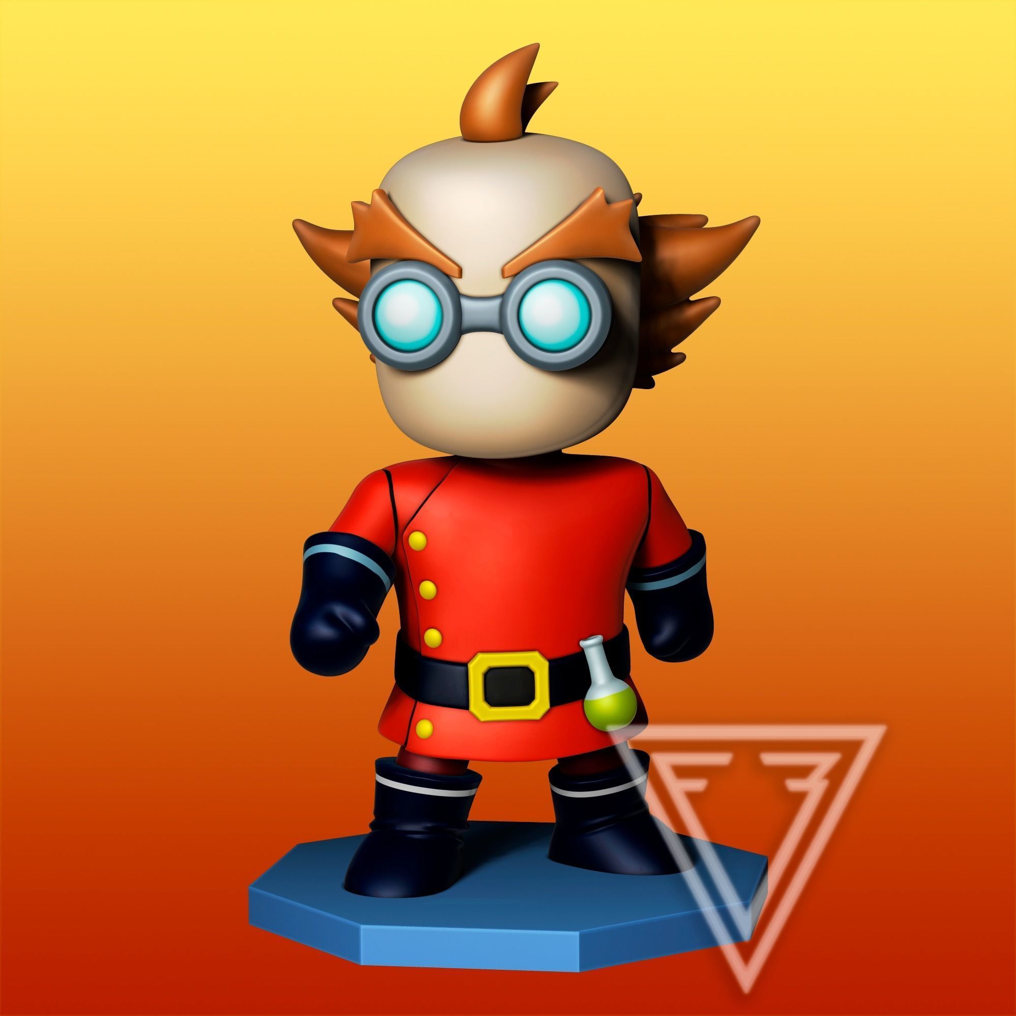 stumble guys Dr Egg 3D model 3D printable | CGTrader