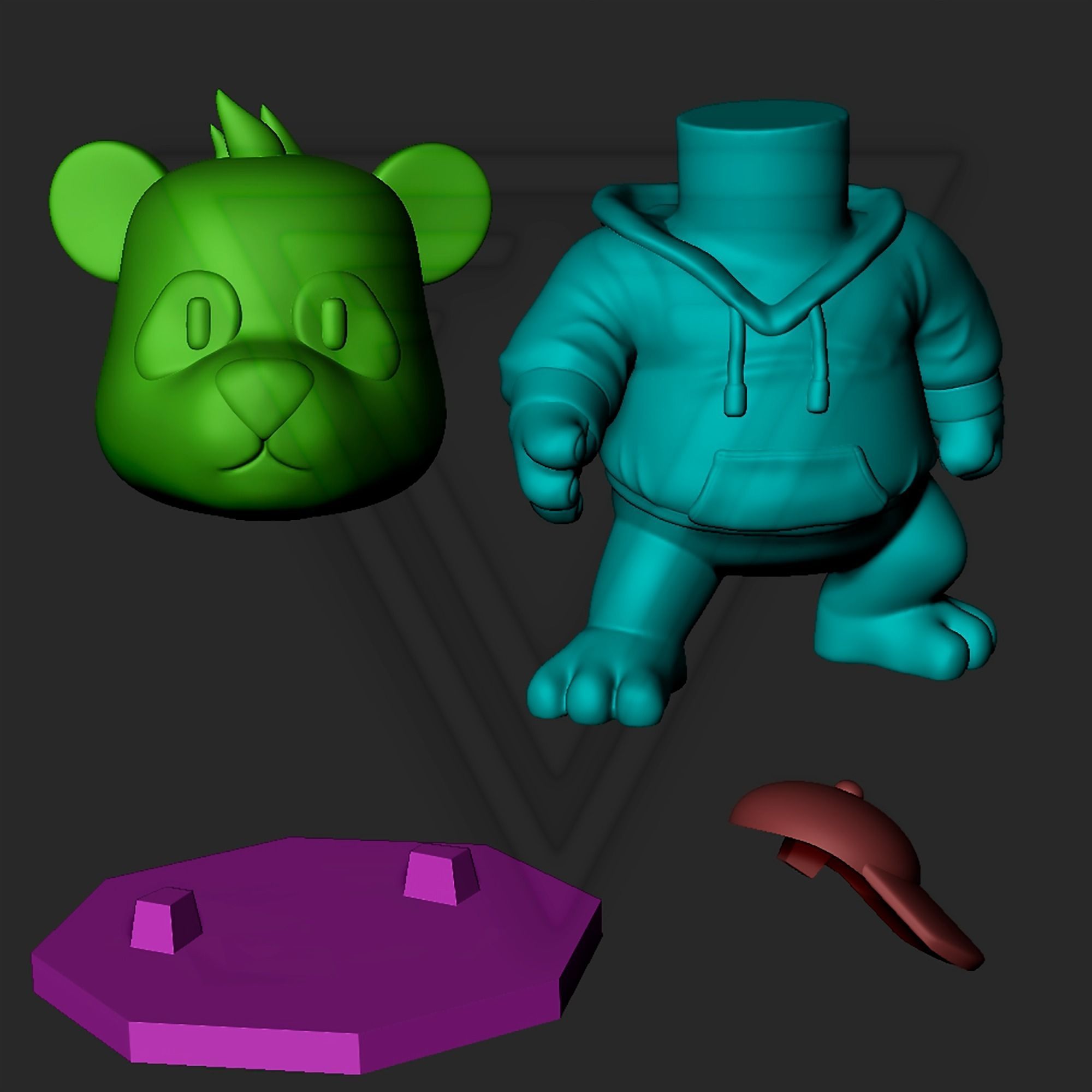 stumble guys Marshmellow 3D model 3D printable | CGTrader