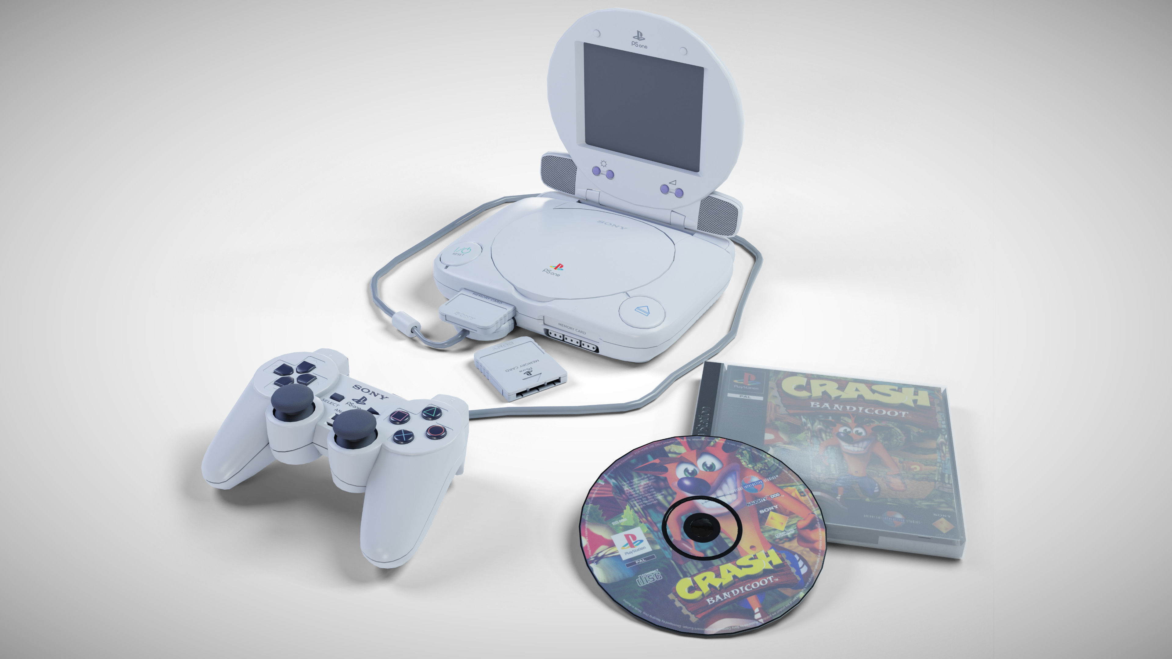 3D model Sony PlayStation PS one VR / AR / low-poly | CGTrader