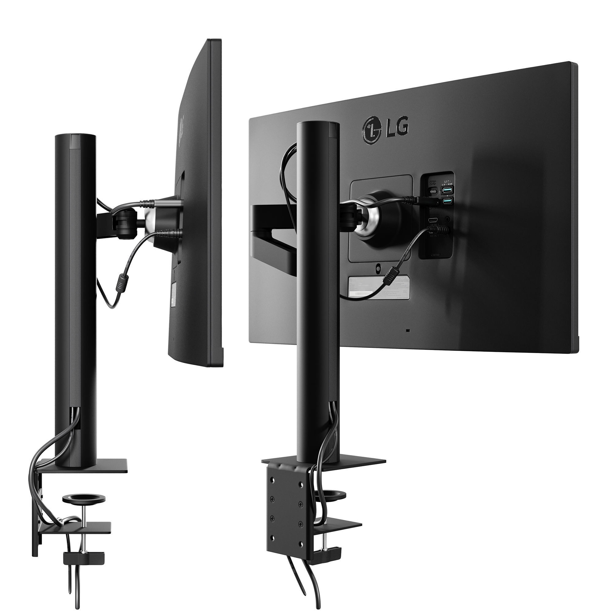 Monitor LG 27GN880-B 3D model rigged | CGTrader
