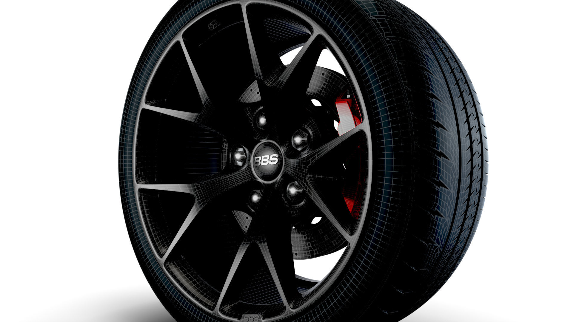 BBS SR wheel 3D model | CGTrader