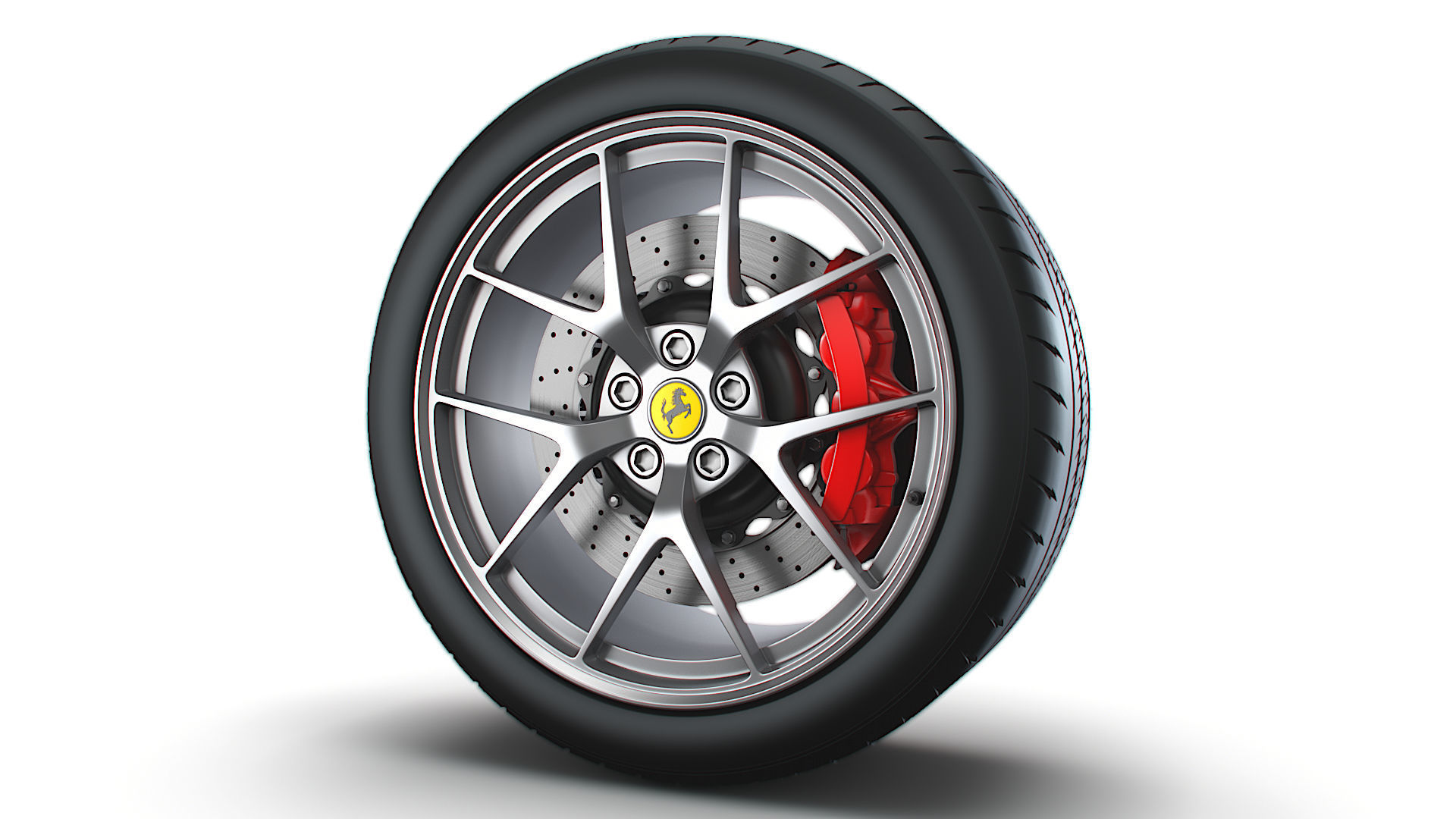 Ferrari OEM F12 wheel 3D model | CGTrader