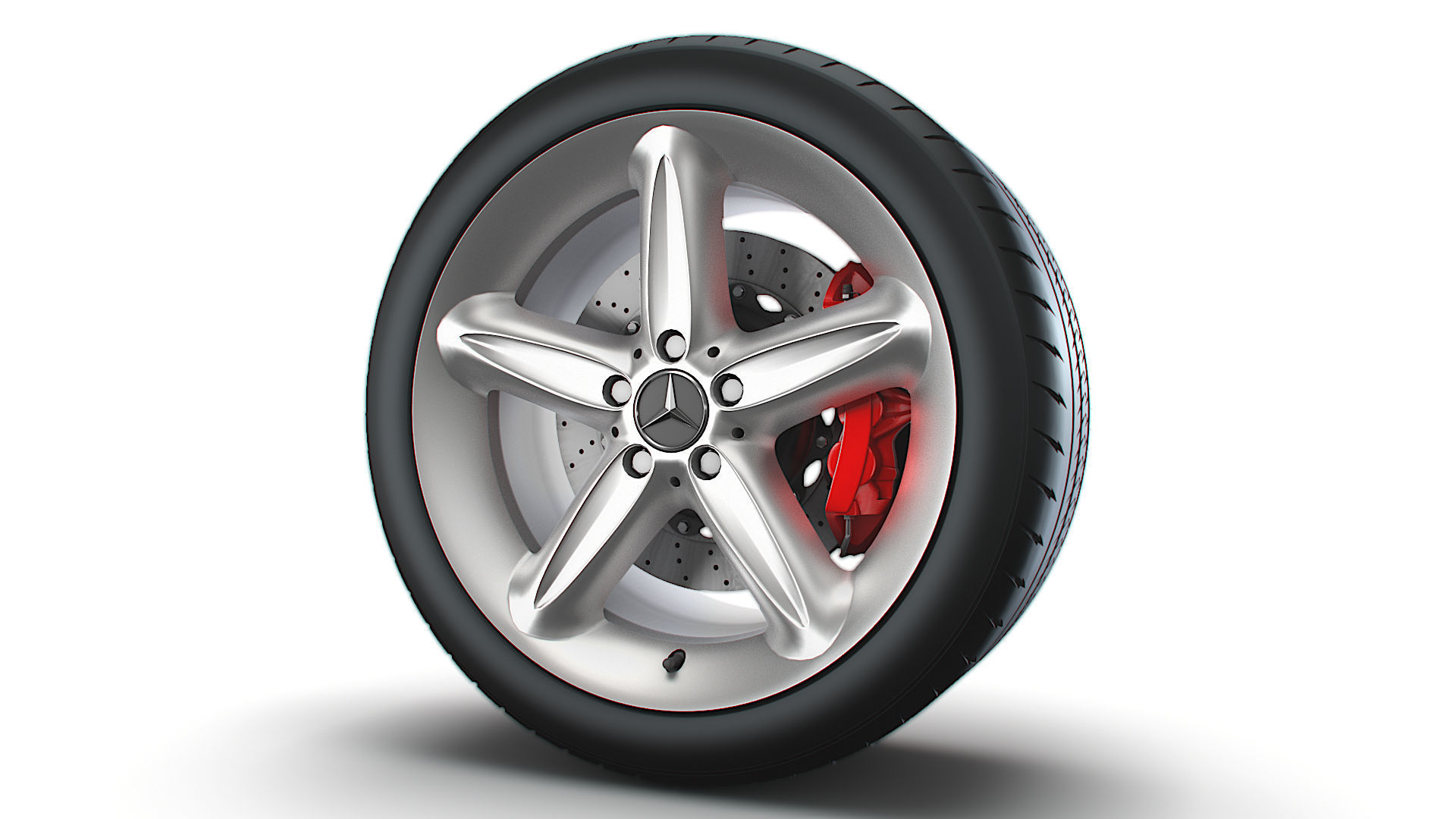 Mercedes Benz 230SL 17d wheel 3D model | CGTrader