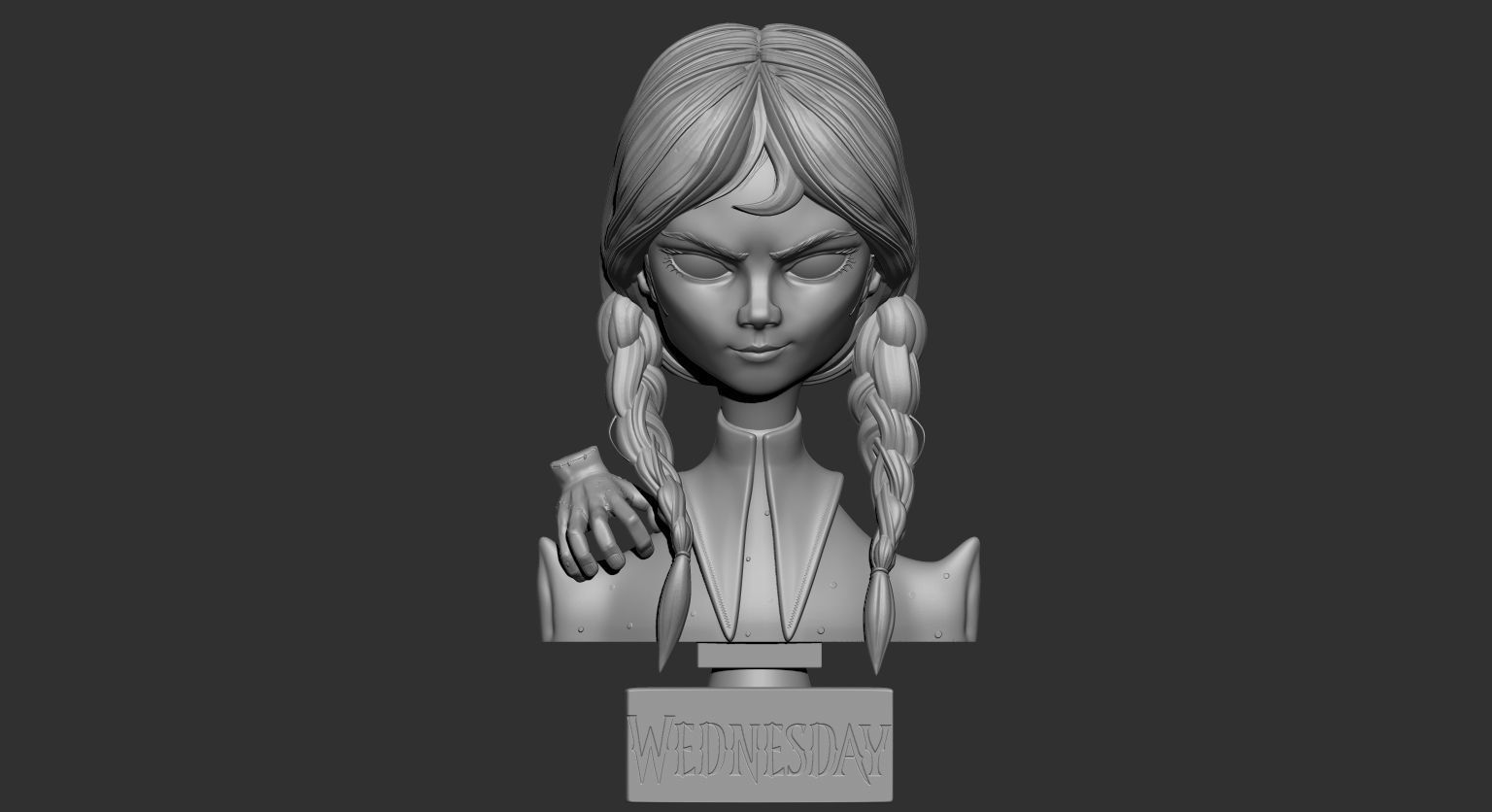 Wednesday and Thing 3D model 3D printable | CGTrader