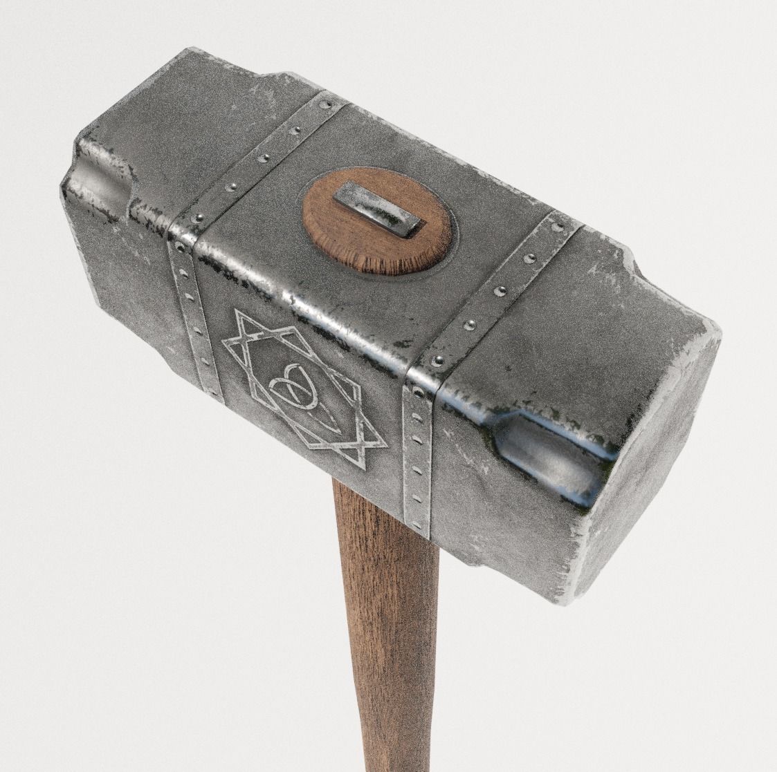 Medieval SledgeHammer free VR / AR / low-poly 3D model | CGTrader
