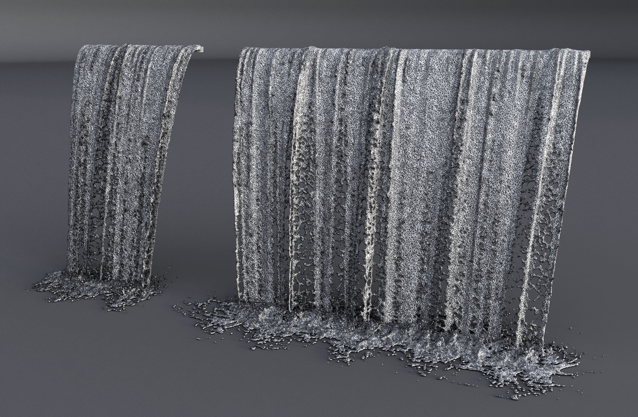 Waterfalls and Fountains Collection 3 3D model | CGTrader