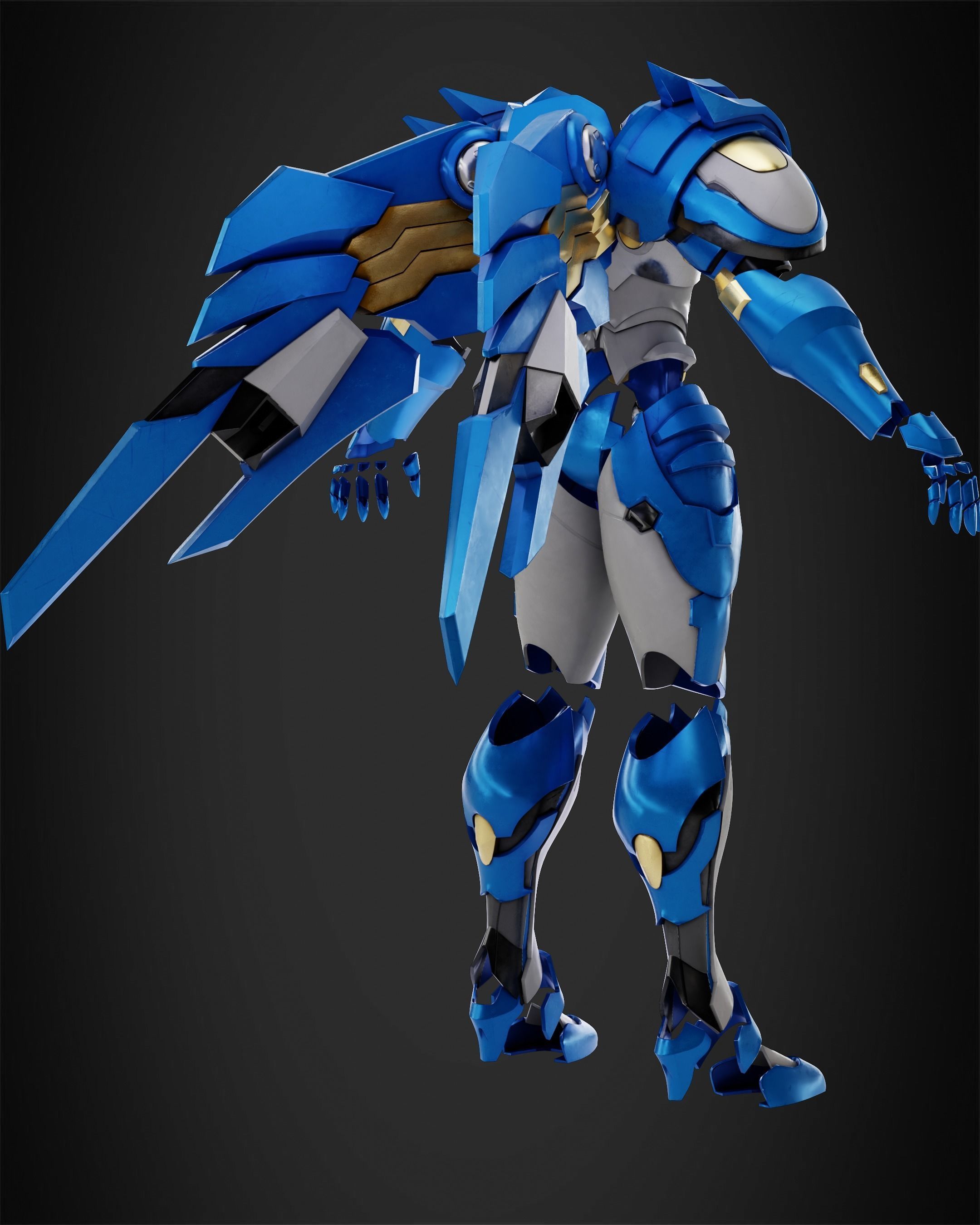 Overwatch 2 Pharah Armor for Cosplay 3D model 3D printable | CGTrader