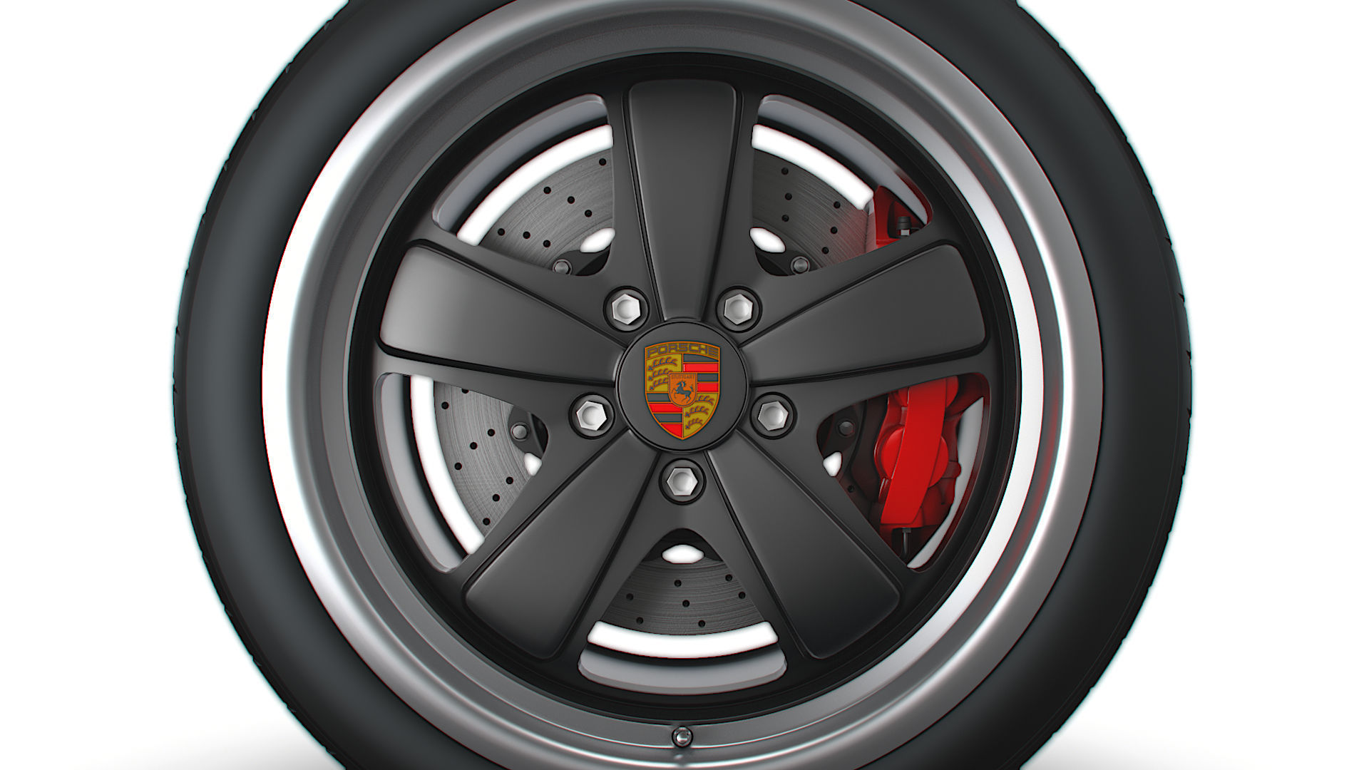 Porsche 911 Iconic Sport Classic wheel 3D model | CGTrader