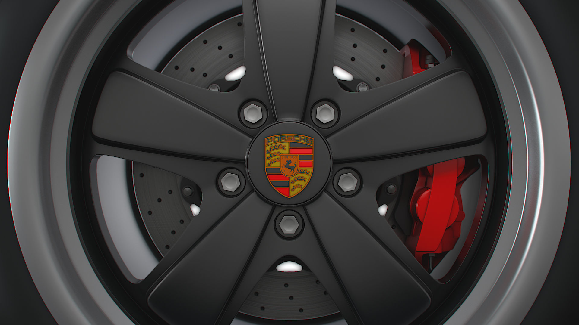 Porsche 911 Iconic Sport Classic wheel 3D model | CGTrader