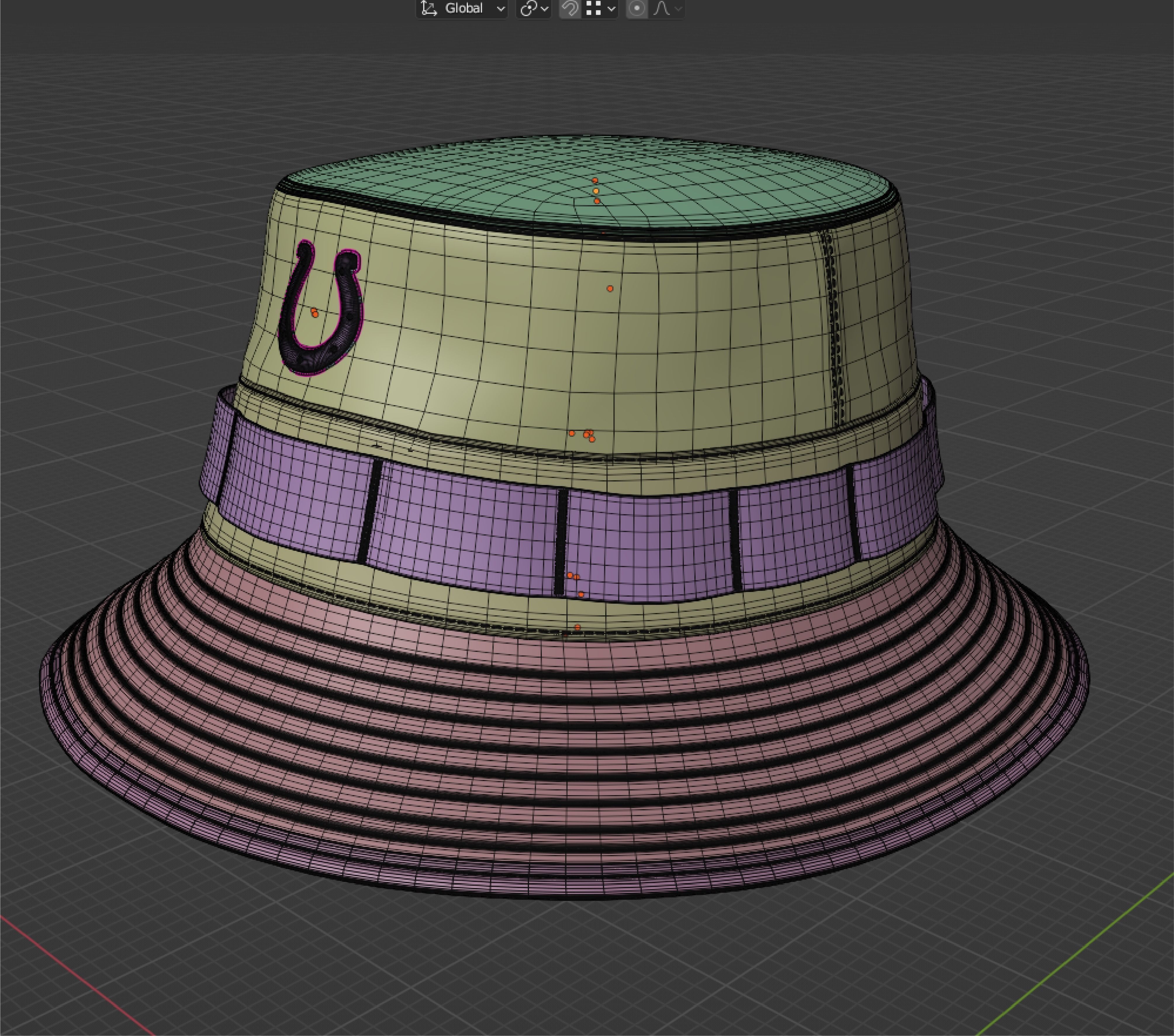 Bucket hats low-poly 3D model | CGTrader
