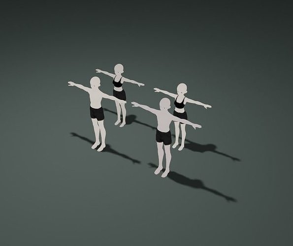 3D model Anime Basic Meshes VR / AR / low-poly | CGTrader