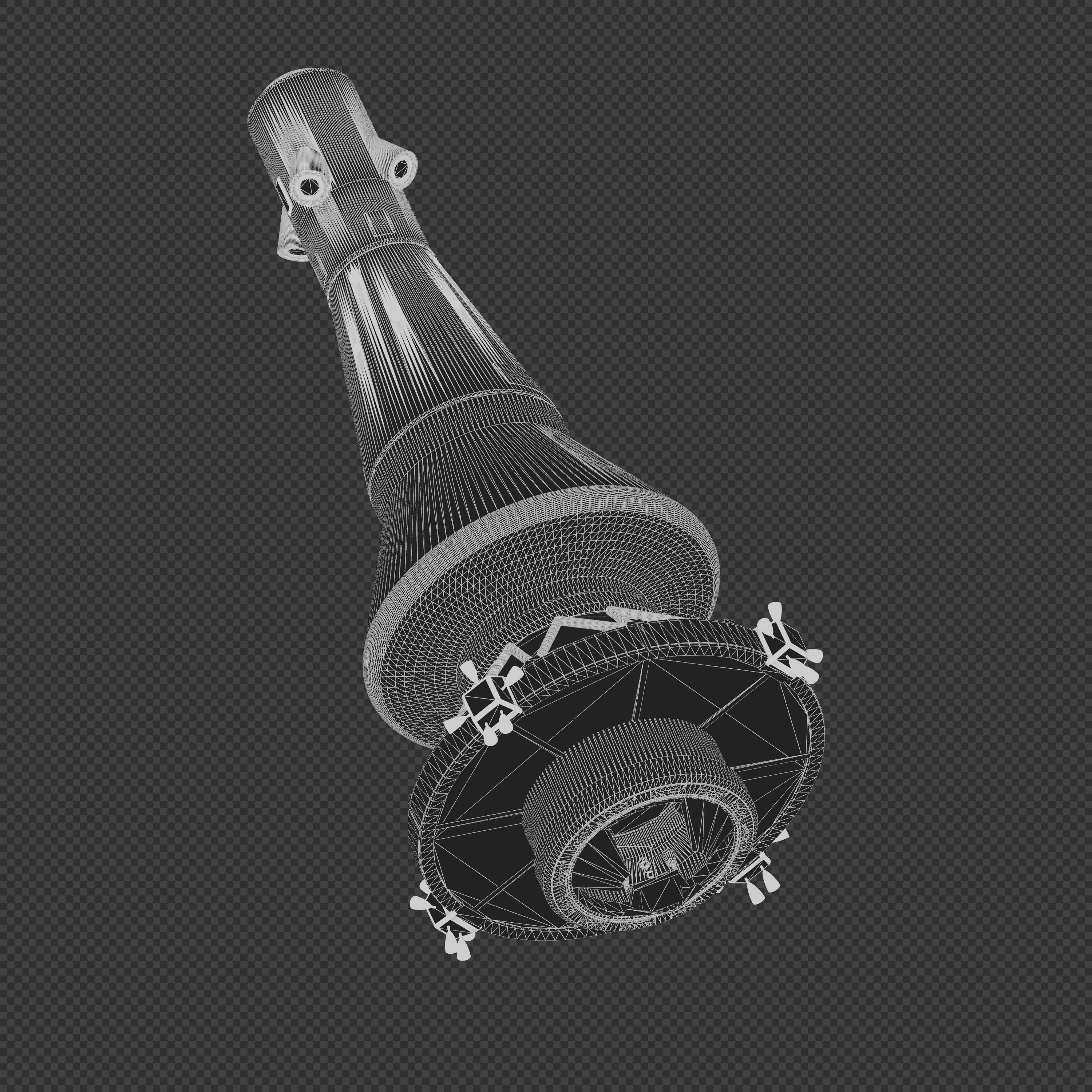 Excalibur Almaz Reusable Reentry Vehicle 3D model | CGTrader