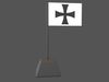 3D model Teutonic Order Flag v1 001 VR / AR / low-poly | CGTrader