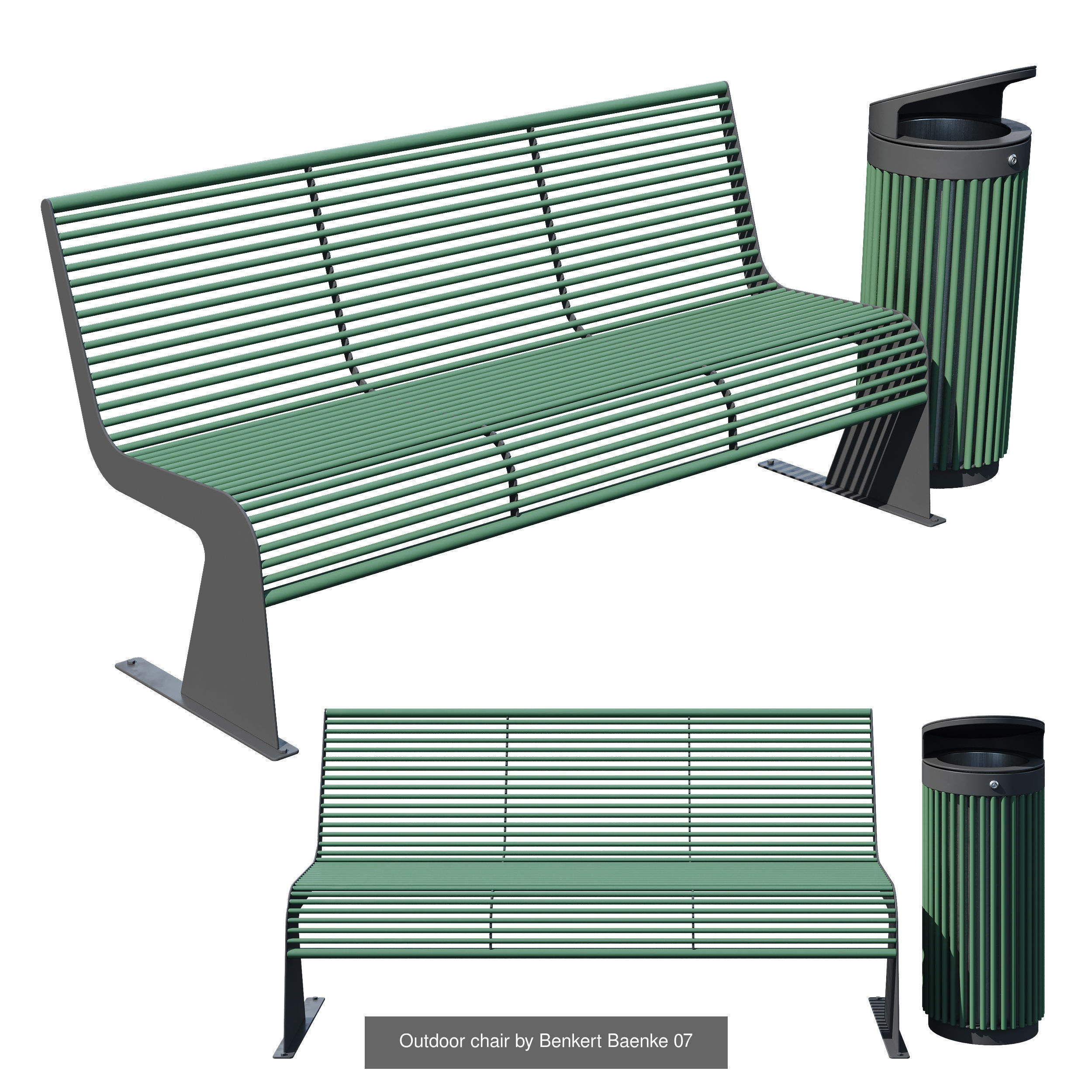 Outdoor landscaping kit from Benkert Baenke 3D Model Collection | CGTrader