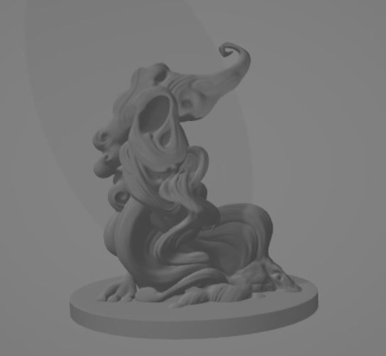 Shroud reaper SI Swag Ghost Fog Monster 3D model 3D printable | CGTrader