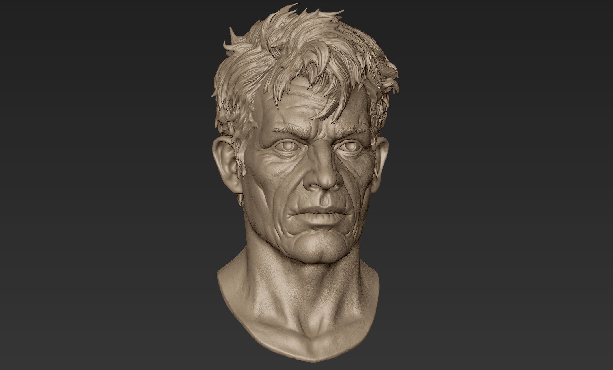 Old Man Head Sculpt 3D model | CGTrader