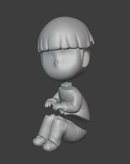 Mob Psycho 100 Chibi One Piece and Chopped Model 3D model 3D printable ...