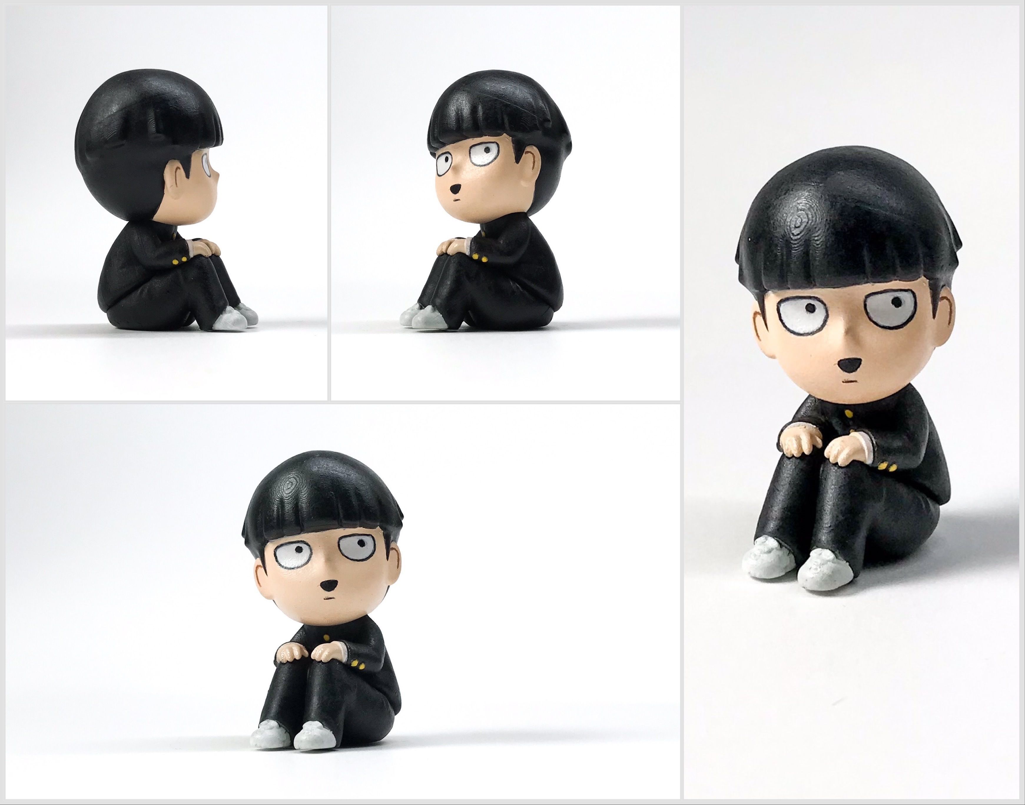 Mob Psycho 100 Chibi One Piece and Chopped Model 3D model 3D printable ...