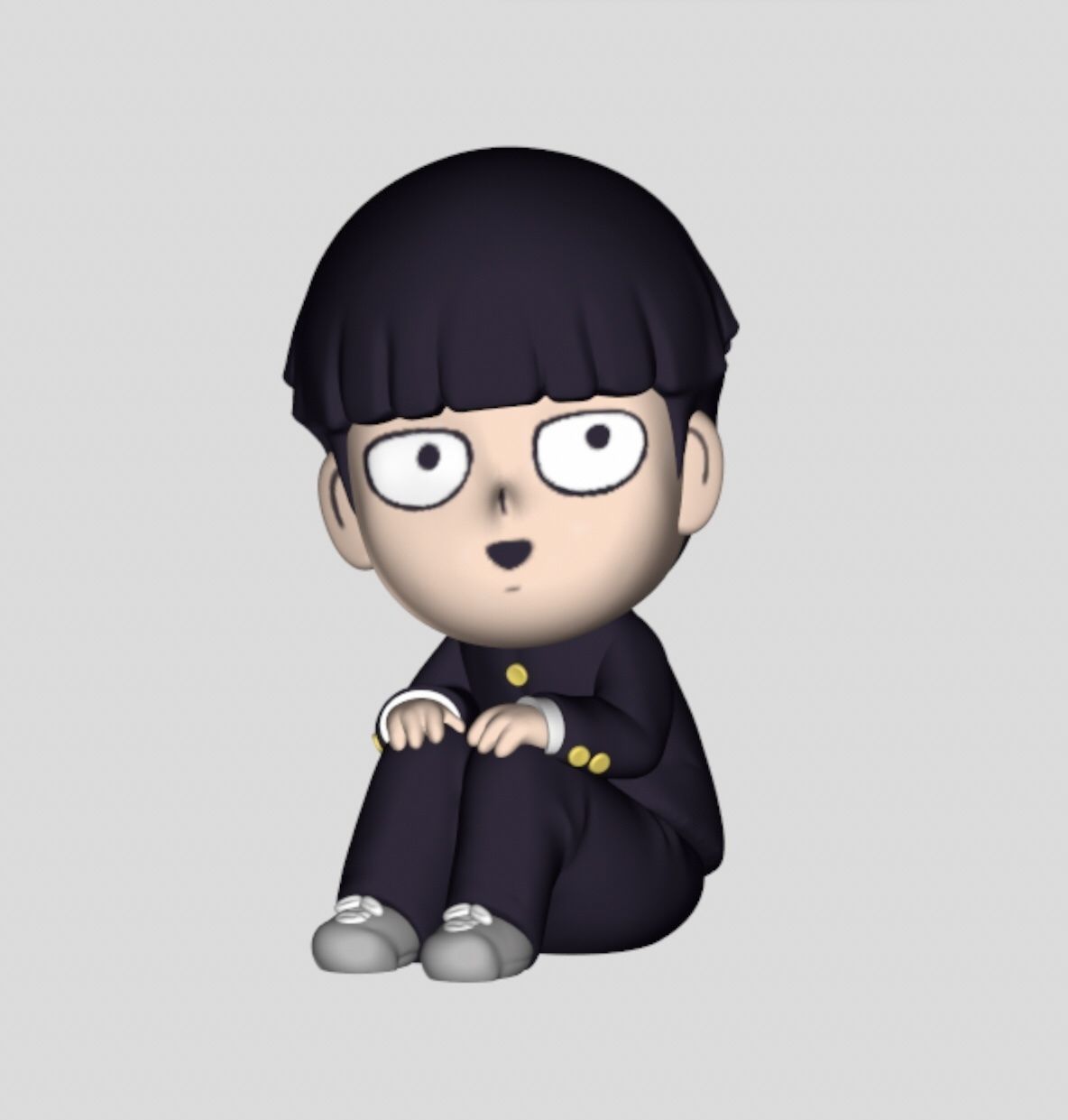 Mob Psycho 100 Chibi One Piece and Chopped Model 3D model 3D printable ...