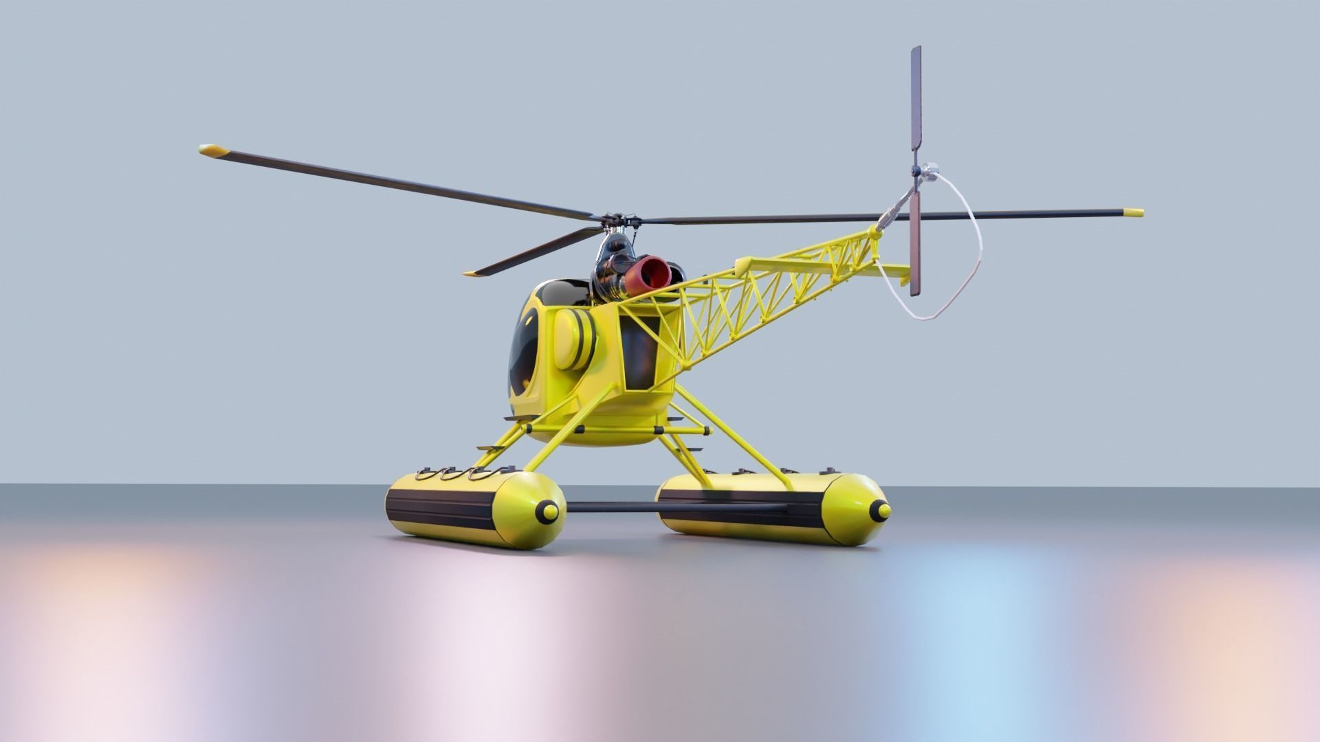 3D model Sea Helicopter VR / AR / low-poly | CGTrader