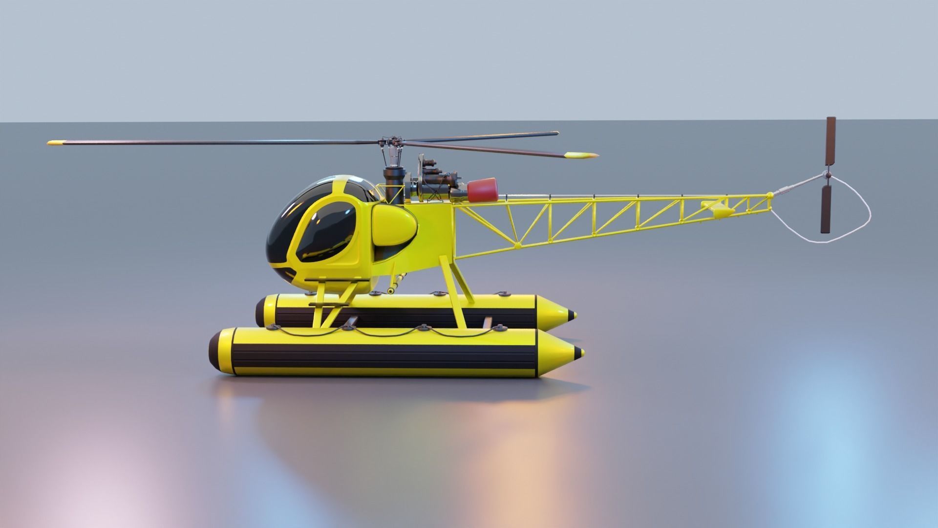 3D model Sea Helicopter VR / AR / low-poly | CGTrader